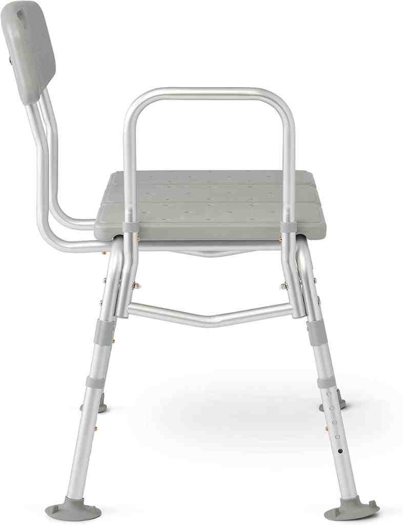 Transfer Shower Bath Bench with Back - Medline - Coastal Medical Equipment