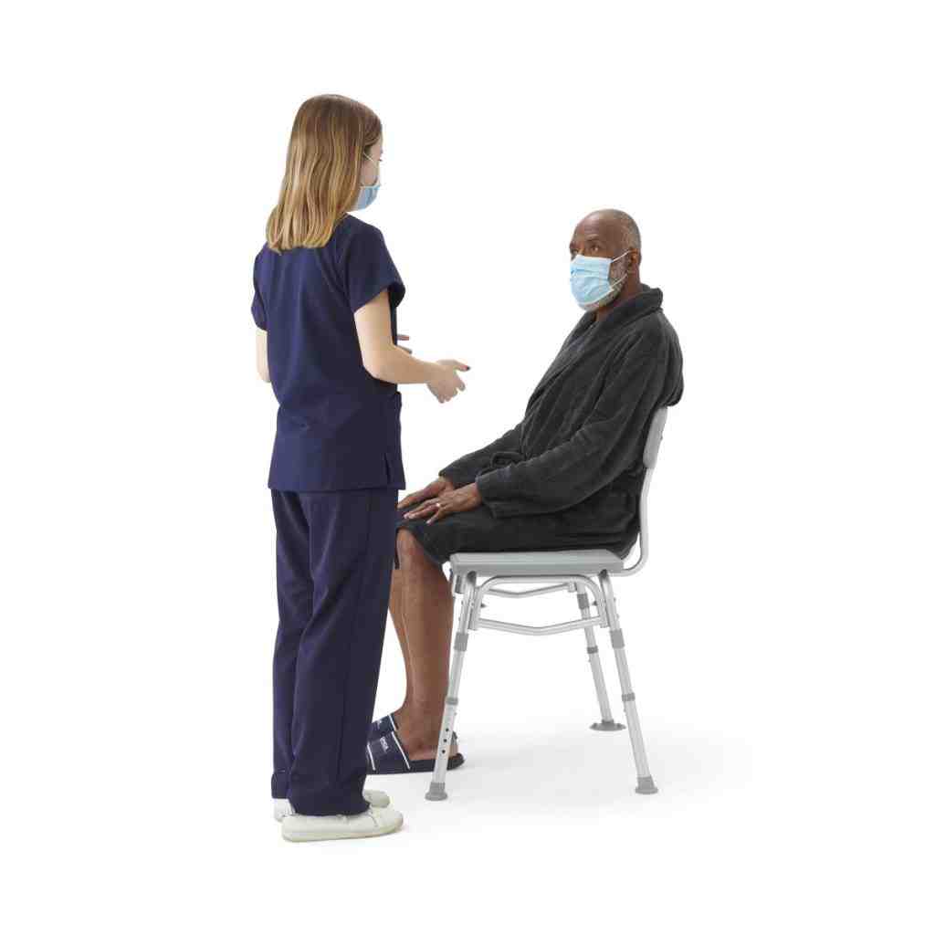 Transfer Shower Bath Bench with Back - Medline - Coastal Medical Equipment
